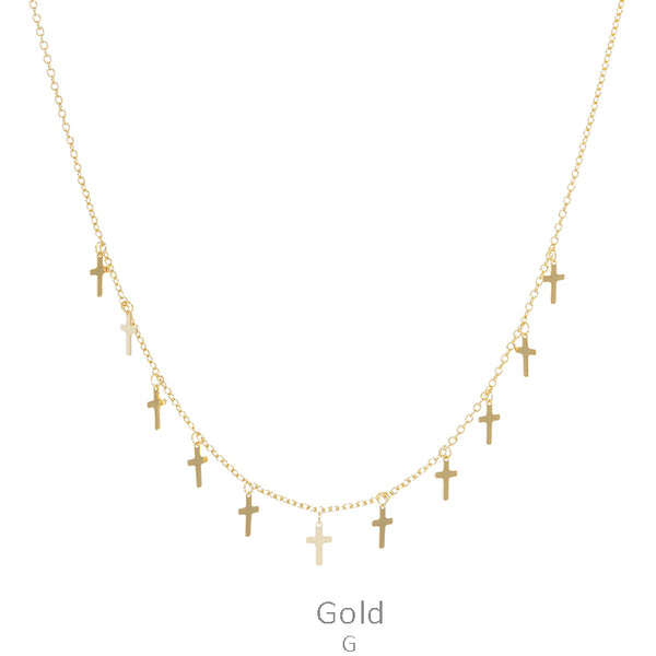 Gold Mini crosses necklace – Shop Southern Charm