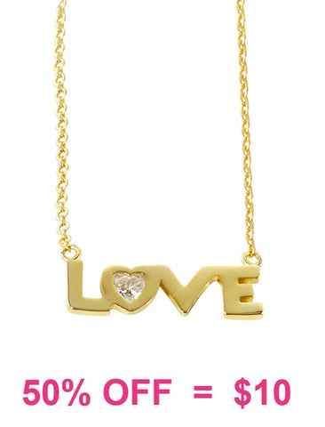 L ️VE gold chain necklace – Shop Southern Charm